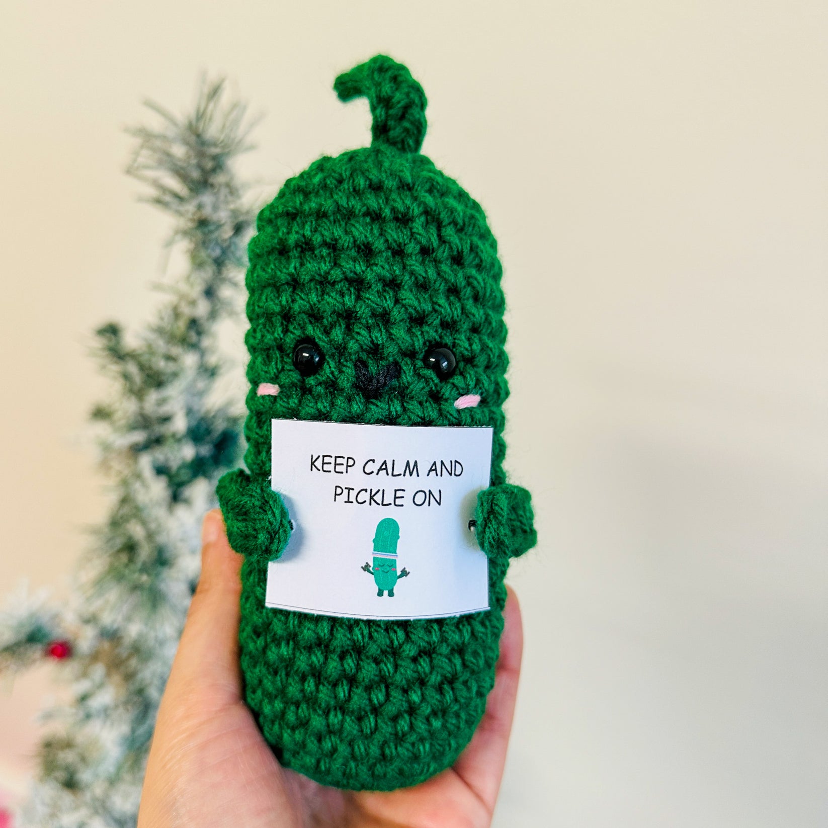 Crochet Emotional Support Pickle – La Petite Crochet